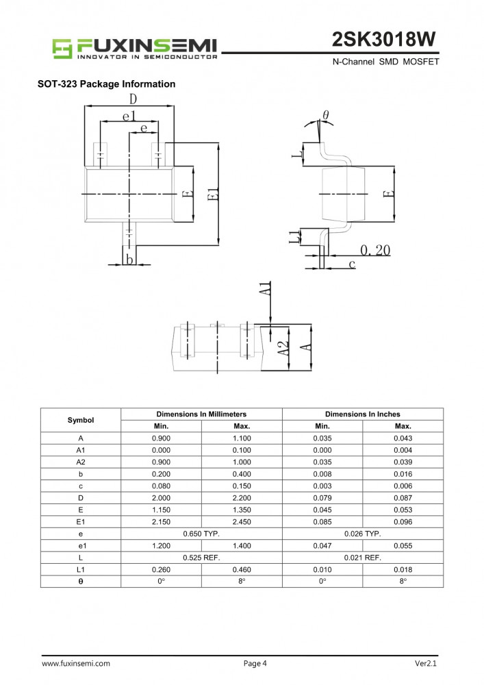 2SK3018W datasheet page 4