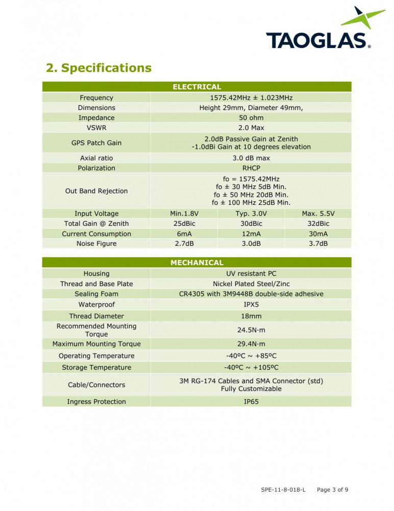 A.01.C.301111 datasheet page 3
