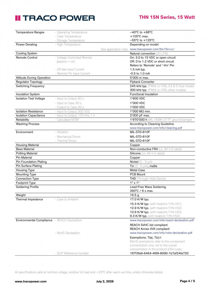 THN 15N datasheet page 4