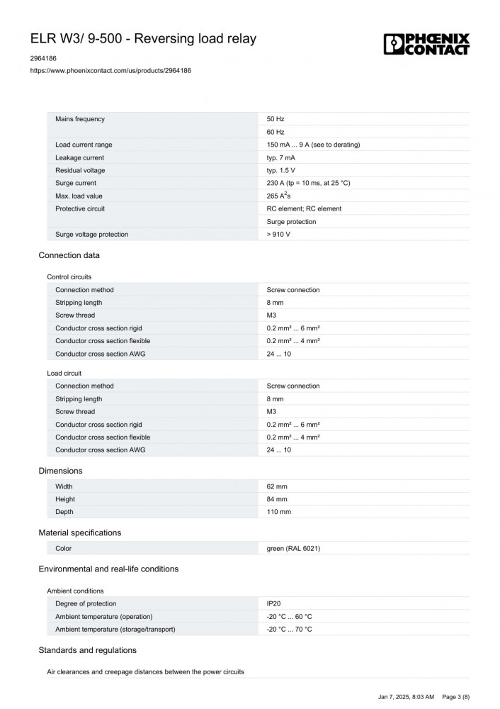 Phoenix Contact 2964186 technical document page 3