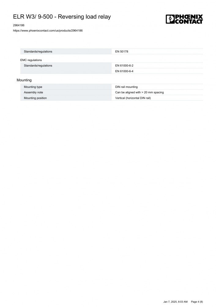 Phoenix Contact 2964186 technical document page 4