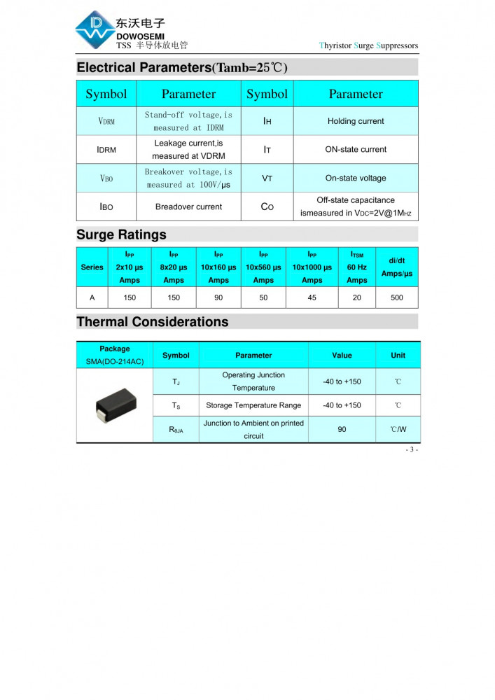 P1500TA technical document page 3