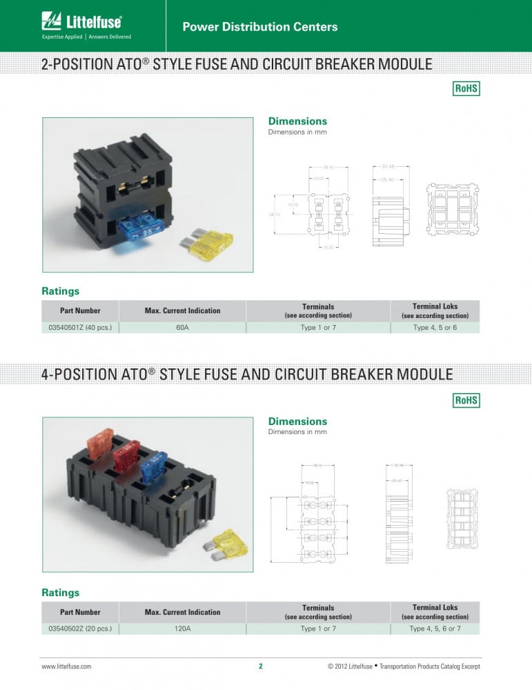 Littelfuse POWR-BLOK technical document page 3