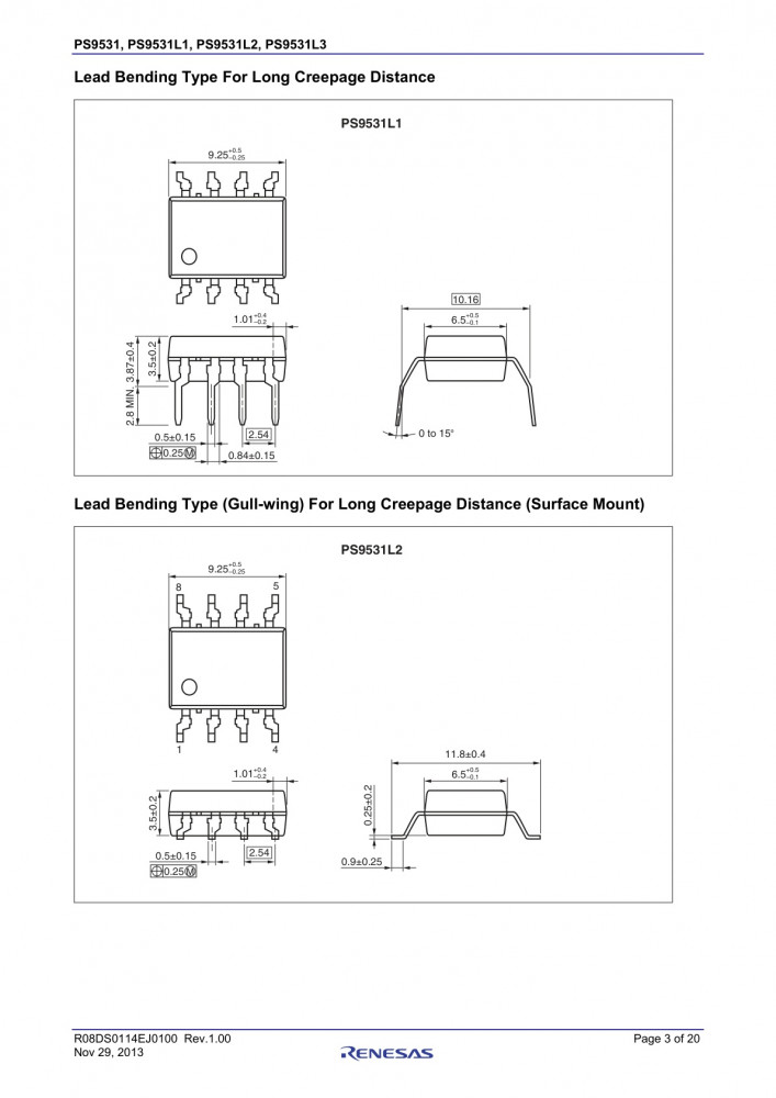 PS9531L3-V-E3-A datasheet page 3