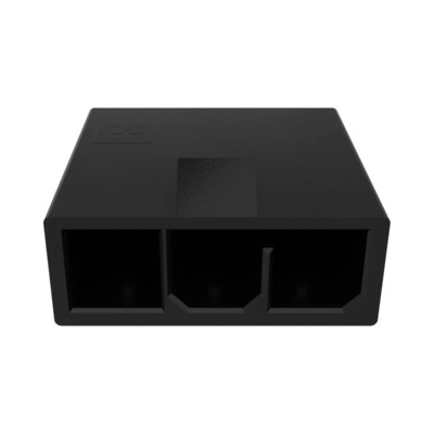 Mini-Fit Max Right-Angle Header, Single Row, Through Hole, 3 Circuits, Matte Tin (Sn) Plating, Black, Glow-Wire Capable, Tray for sale