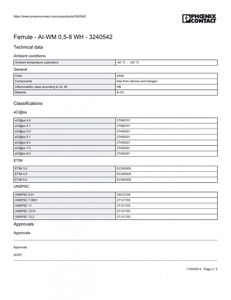 Phoenix Contact 3240542 product document image 2