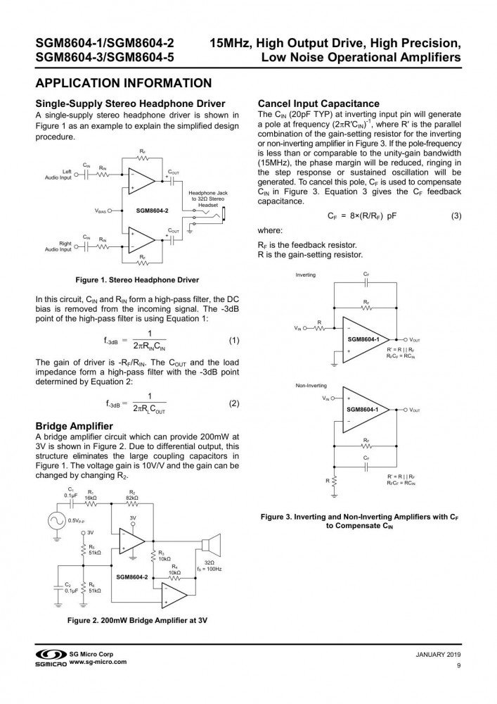 SGM8604 datasheet page 9