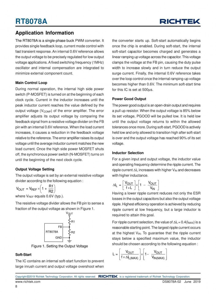 RT8078A datasheet page 8
