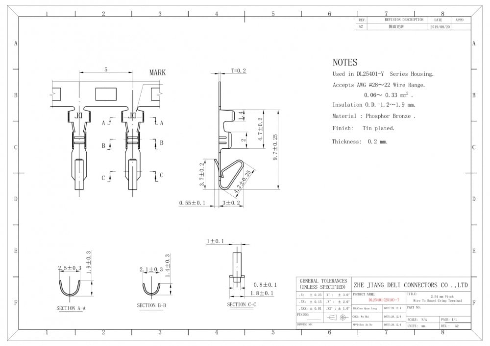 DLL 2510 series technical drawing page 8