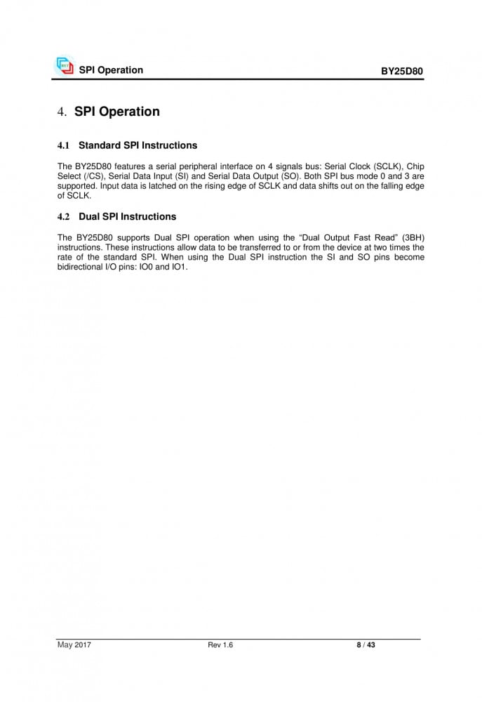 BY25D80 datasheet page 8