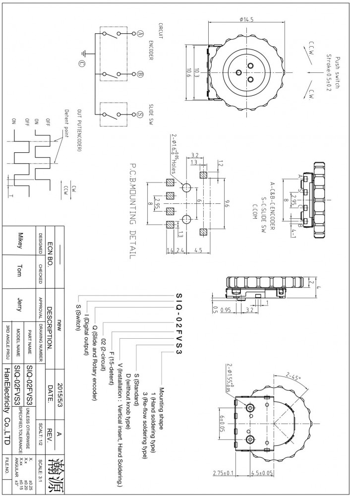 SIQ-02FVS3 specification page 1