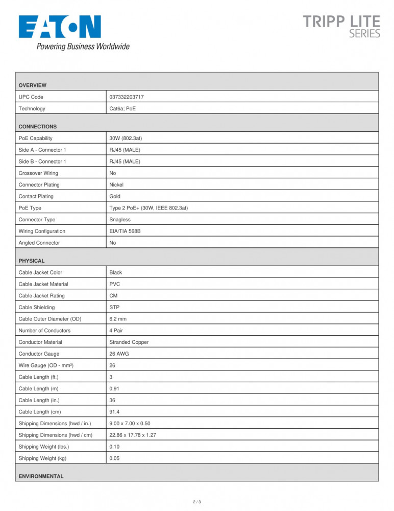 N262-003-BK technical document page 2