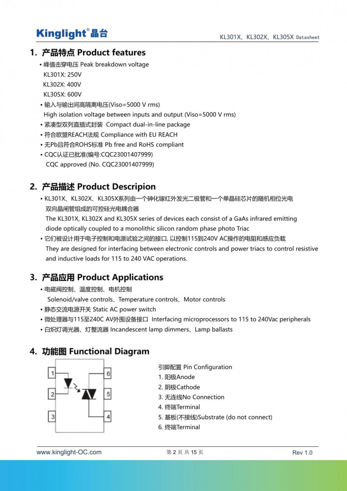 KL3051 datasheet page 2