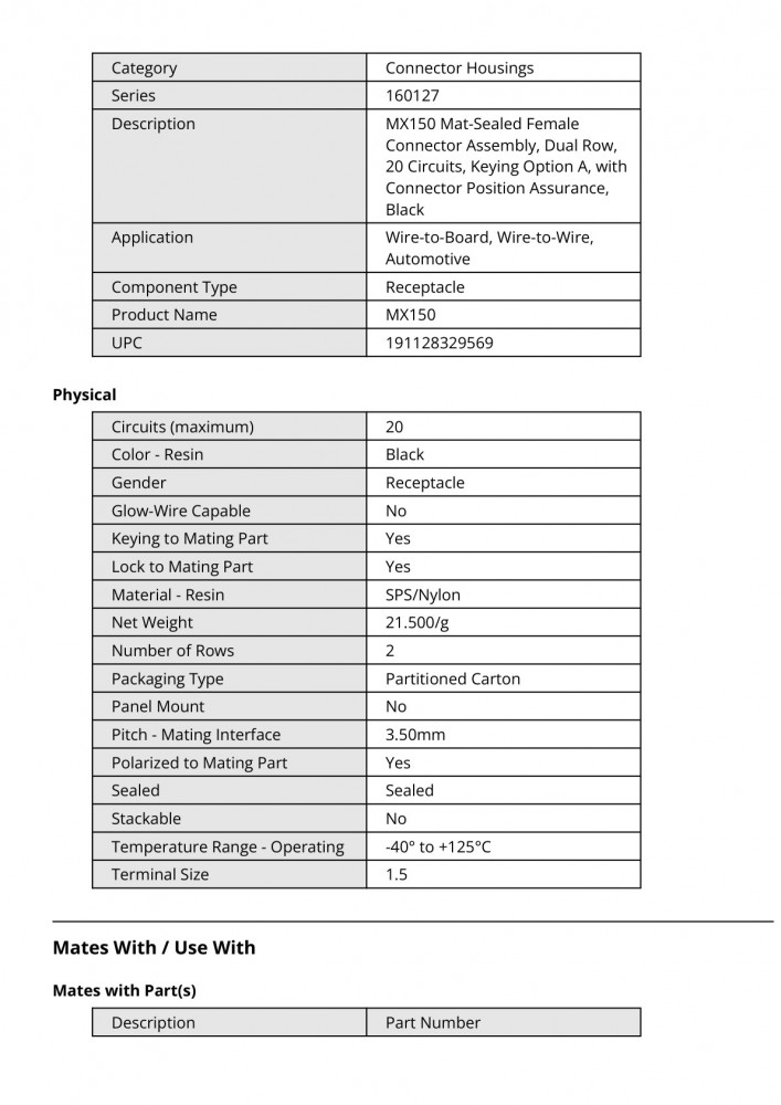 MOLEX 1601272006 product document page 2