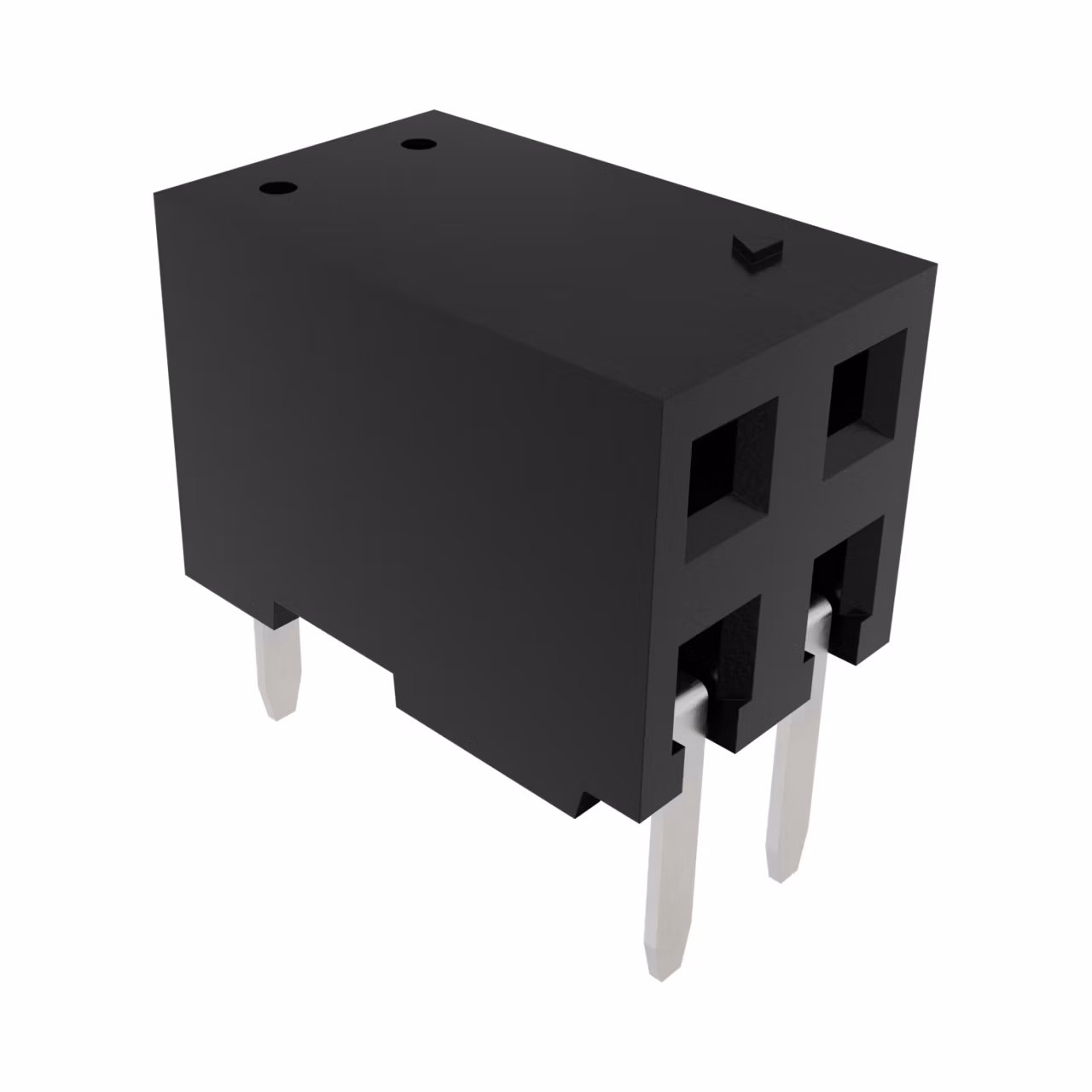 C-Grid III PCB Receptacle, 2.54mm Pitch, Dual Row, Right-Angle, Shrouded, 50 Circuits, 0.38µm Gold (Au) Plating, Straight PCB Pins