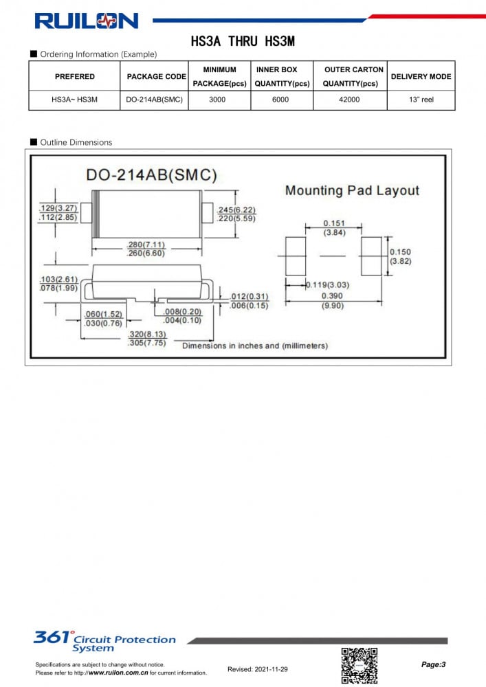 HS3G datasheet page 3