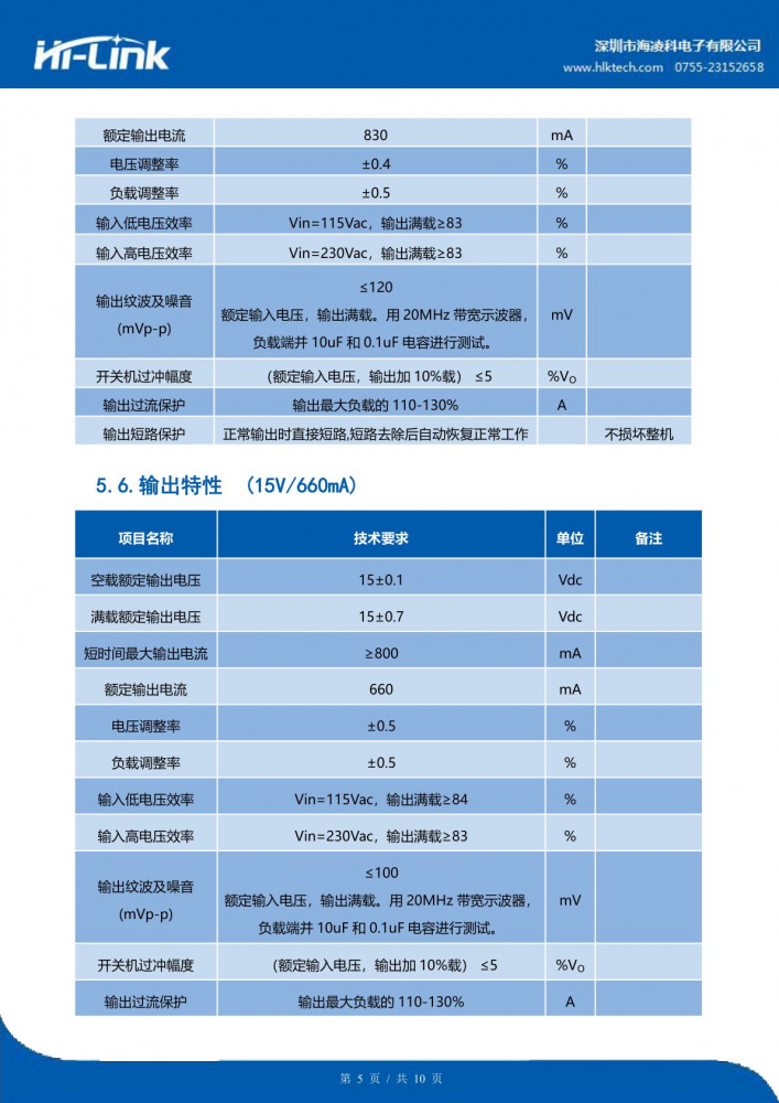 HLK-10M03B datasheet page 7