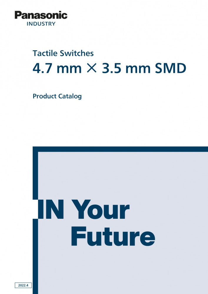 Panasonic tactile switch catalog page 1