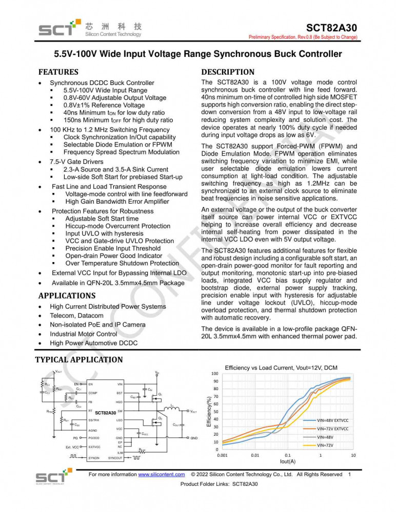 SCT82A30 datasheet page 1