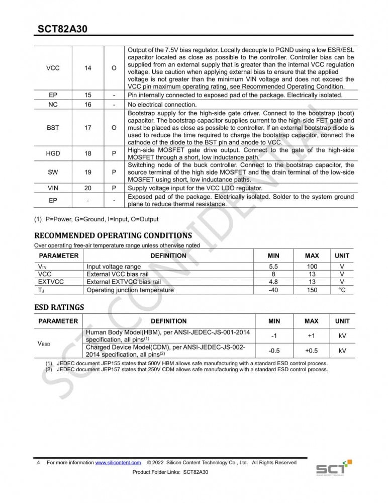 SCT82A30 datasheet page 4
