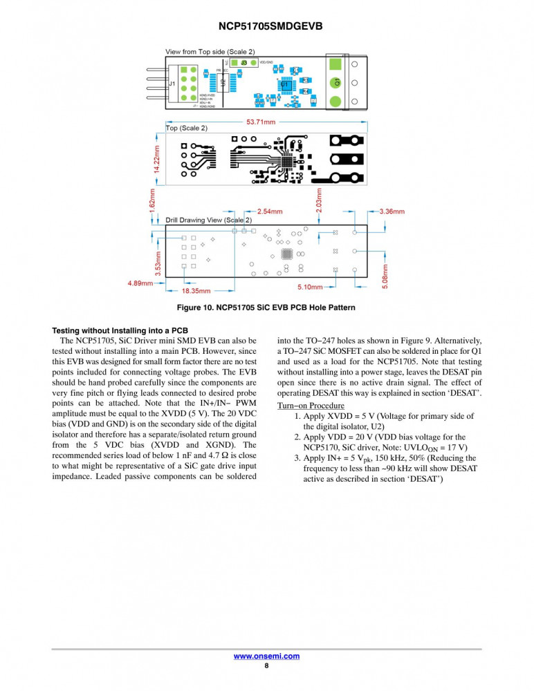 NCP51705SMDGEVB manual page 8