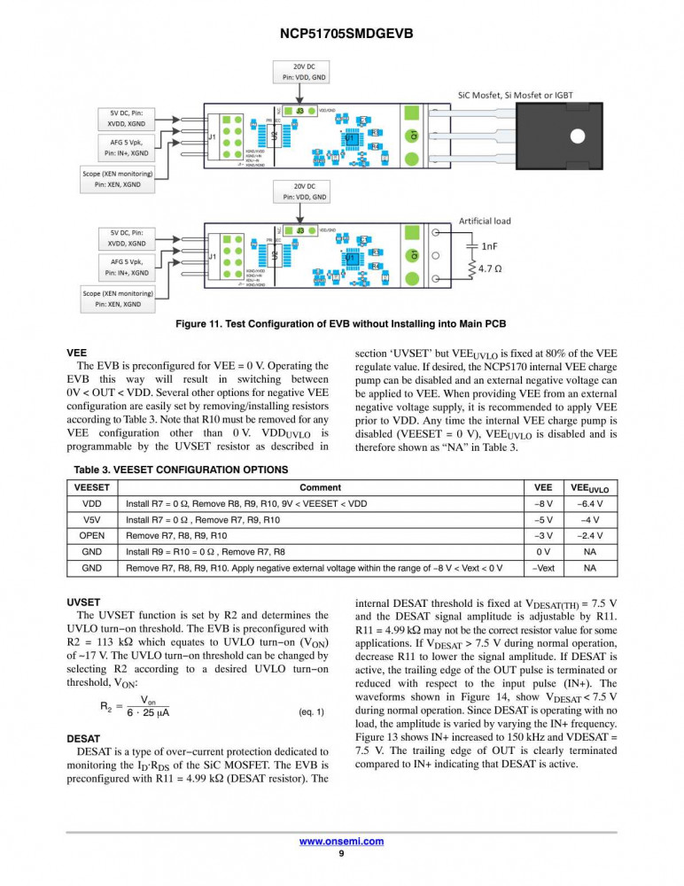 NCP51705SMDGEVB manual page 9