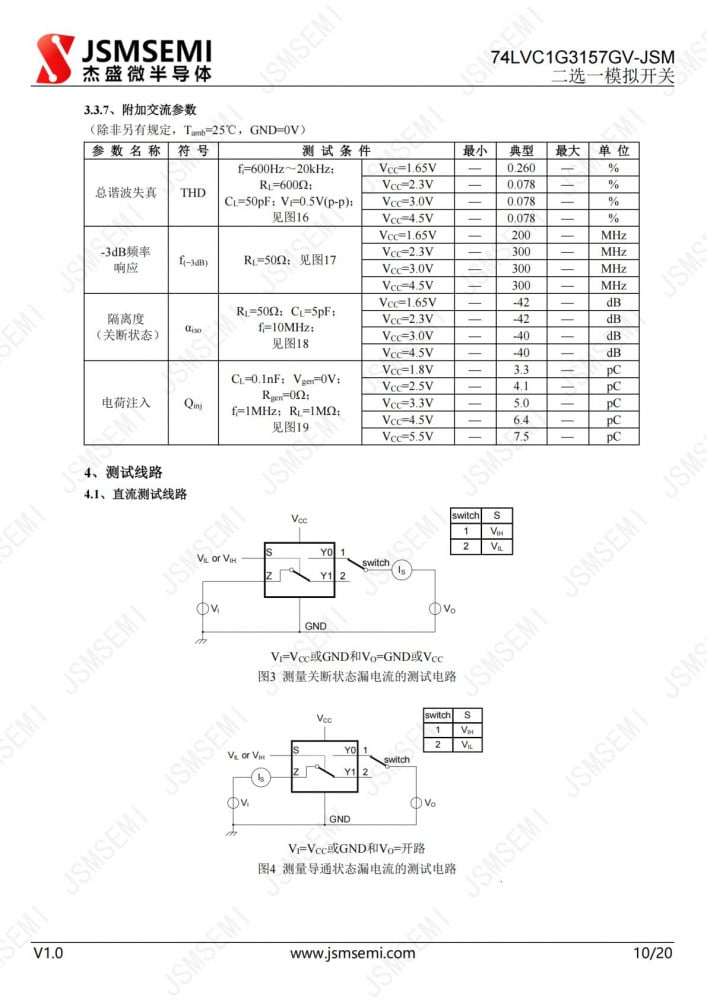 74LVC1G3157GV-JSM datasheet page 10