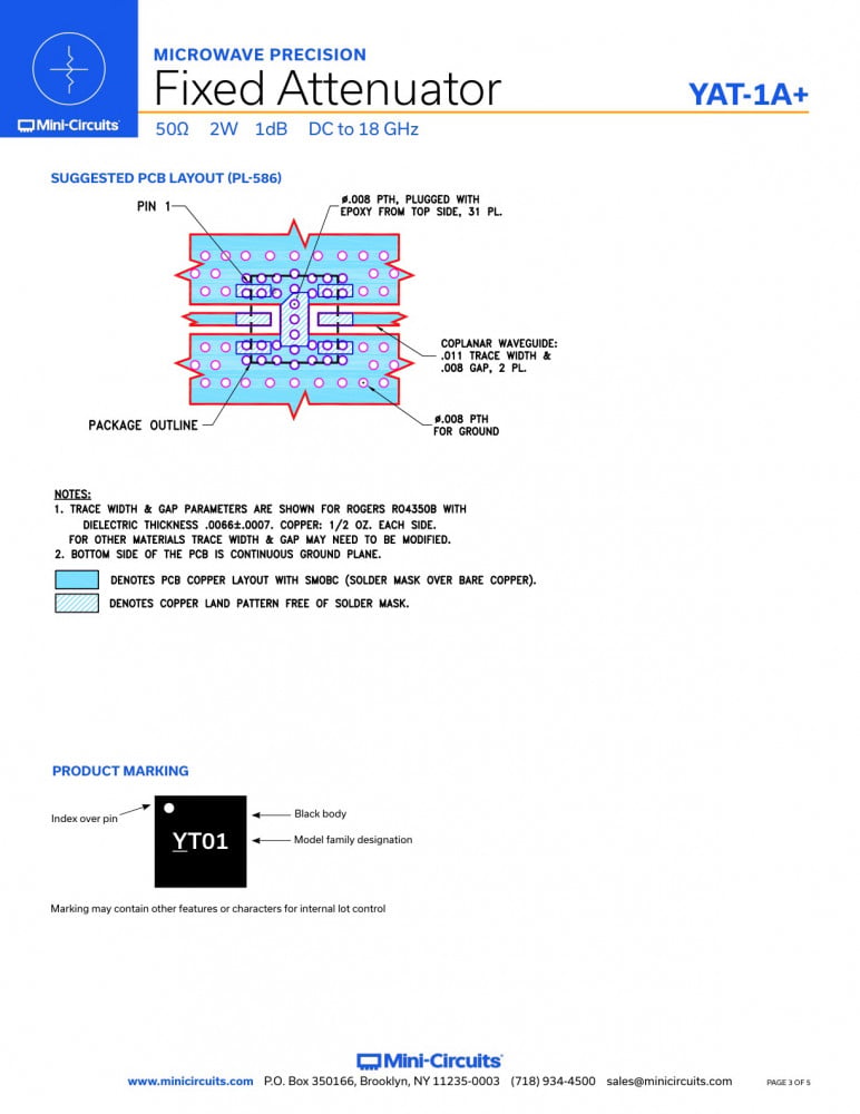 YAT-1A+ datasheet page 3