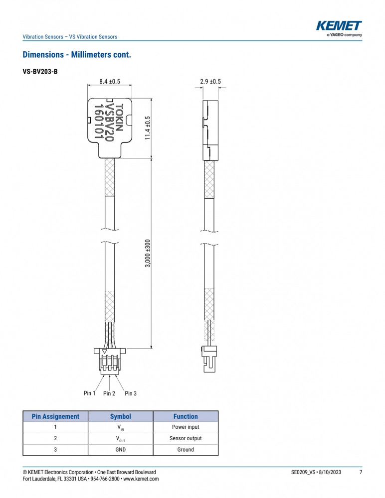 KEMET VS-JV10A-K01 document page 7