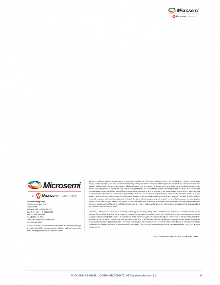 MSCDC50X701AG datasheet page 6