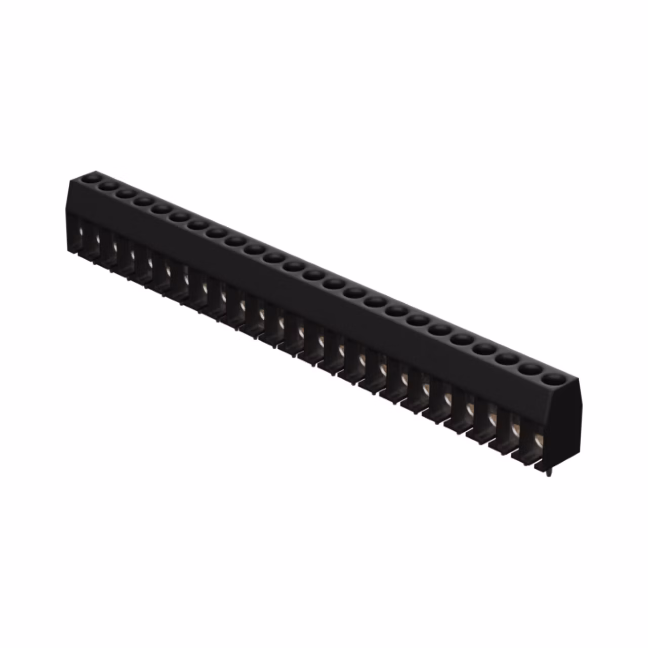 5.00mm Pitch Eurostyle Vertical Fixed Mount PCB Terminal Block, with Screw Pressure Clamp, 24 Circuits for sale