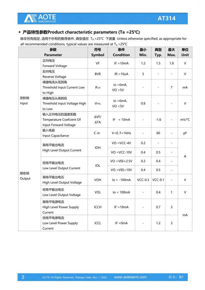 AT314 datasheet page 4