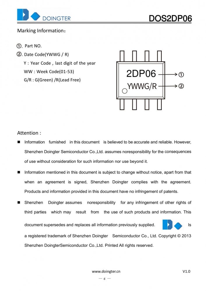 DOS2DP06 datasheet page 6