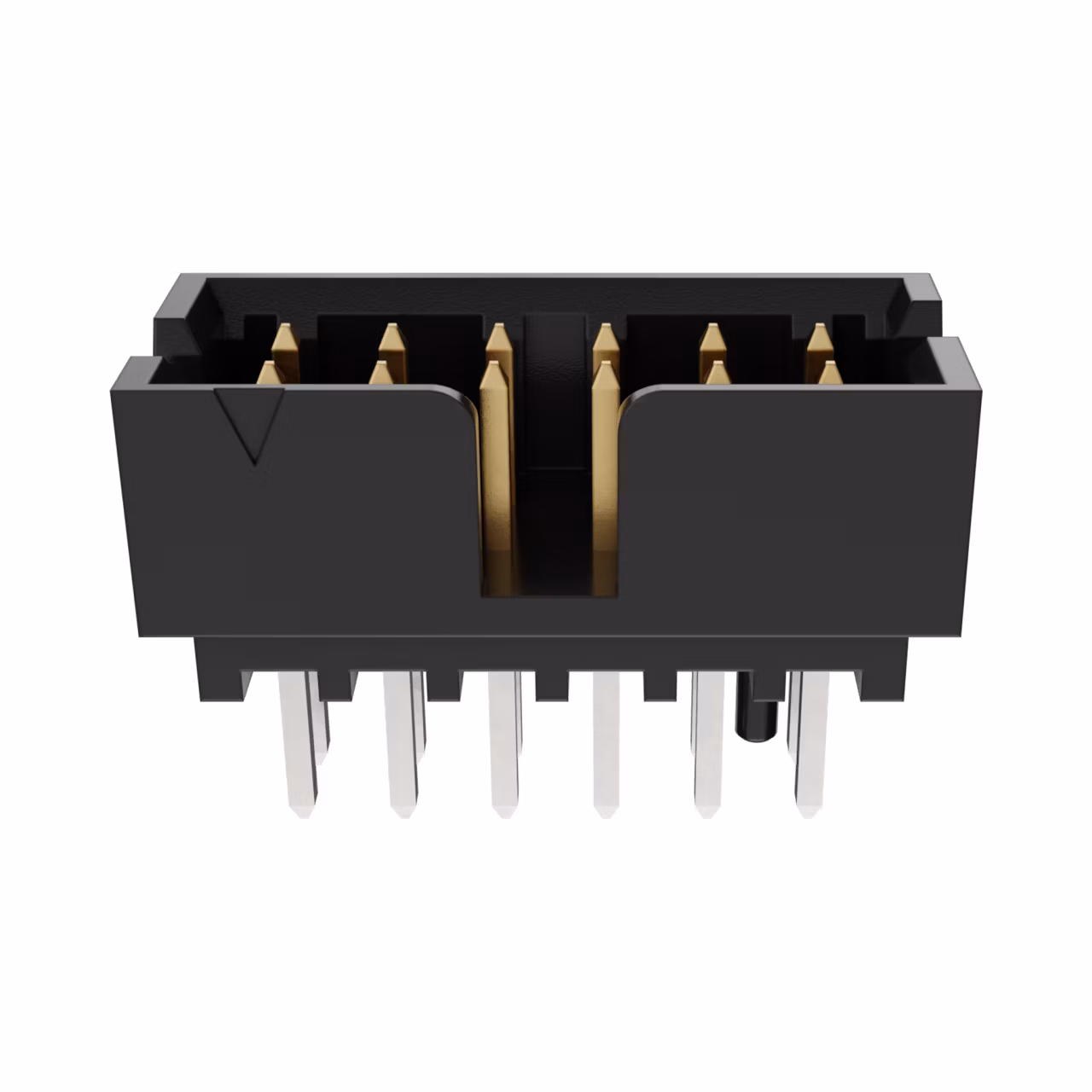 2.00mm Pitch, Milli-Grid PCB Header, Dual Row, Vertical, Through Hole, Shrouded, 12 Circuits, 0.38µm Gold (Au) Plating, 3.50mm Tail Length, Dual Side Slots, Center Polarization, with Peg, Tube for sale