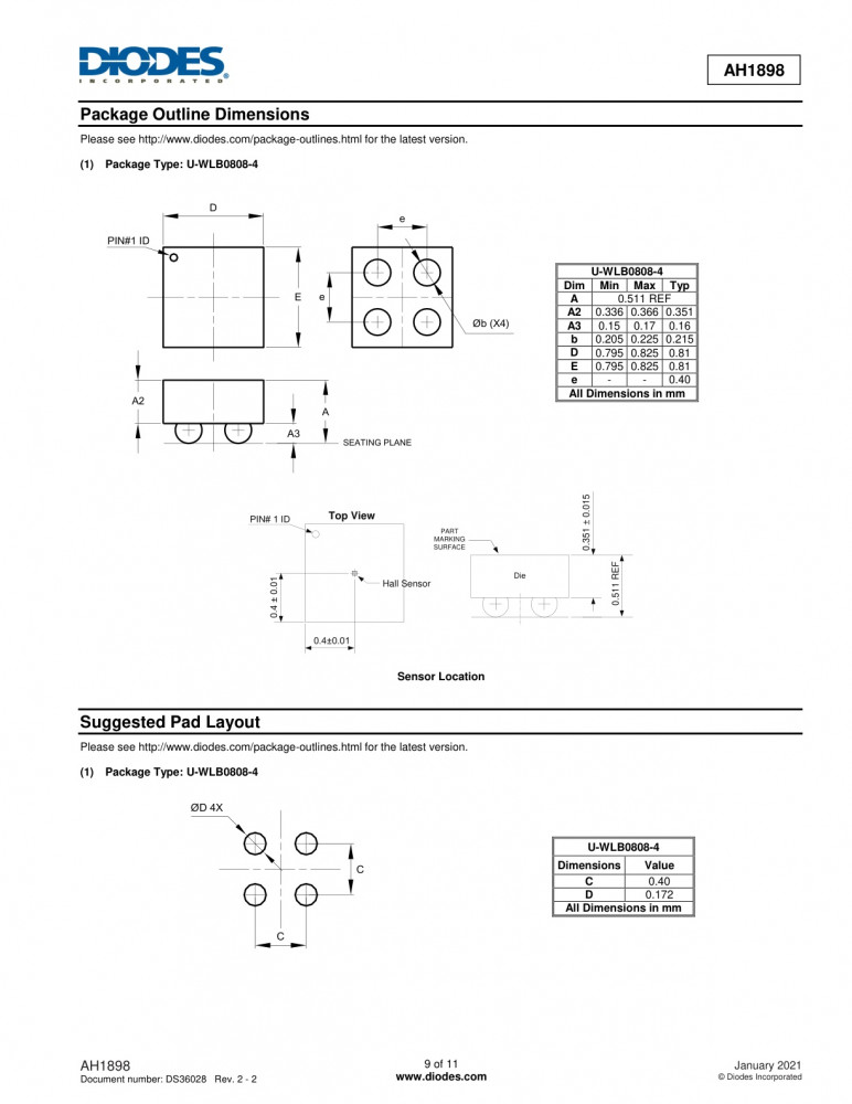 AH1898 datasheet page 9