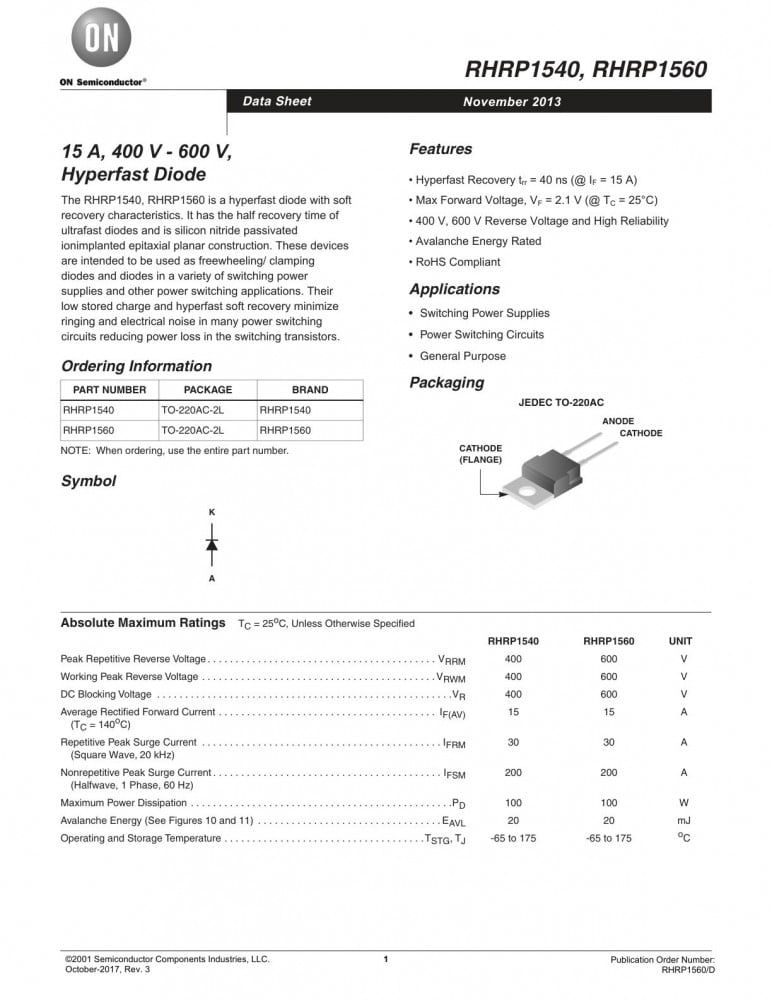RHRP1560 technical document page 2