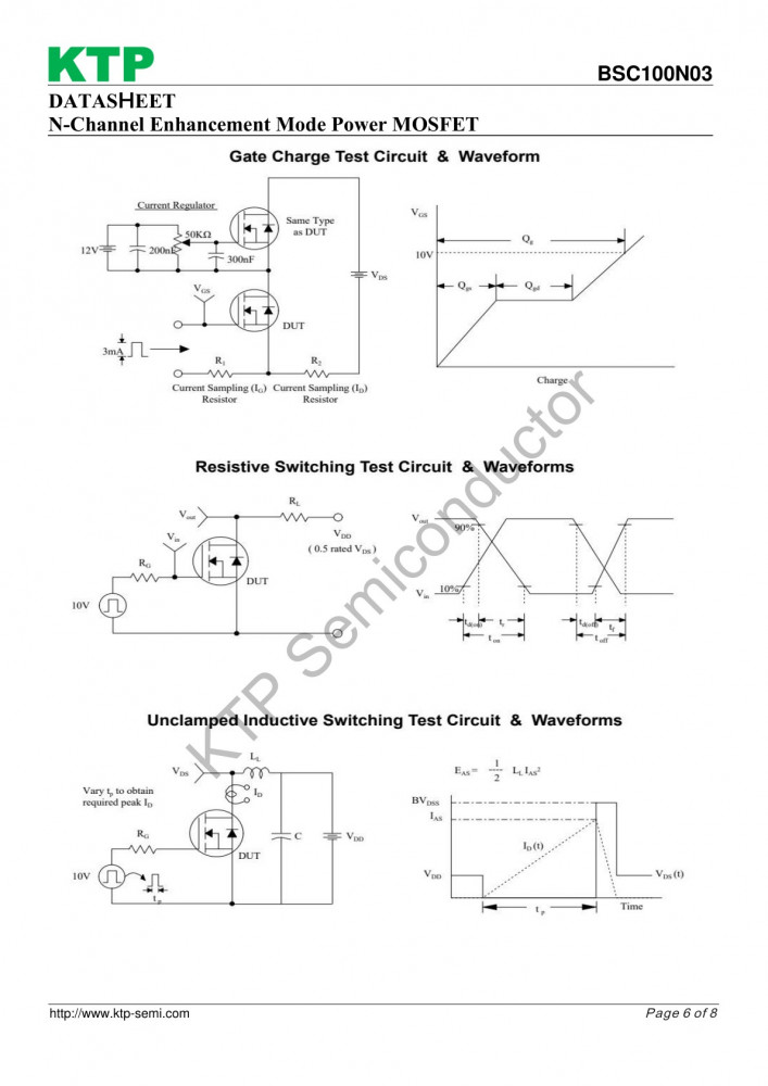 BSC100N03 datasheet page 6