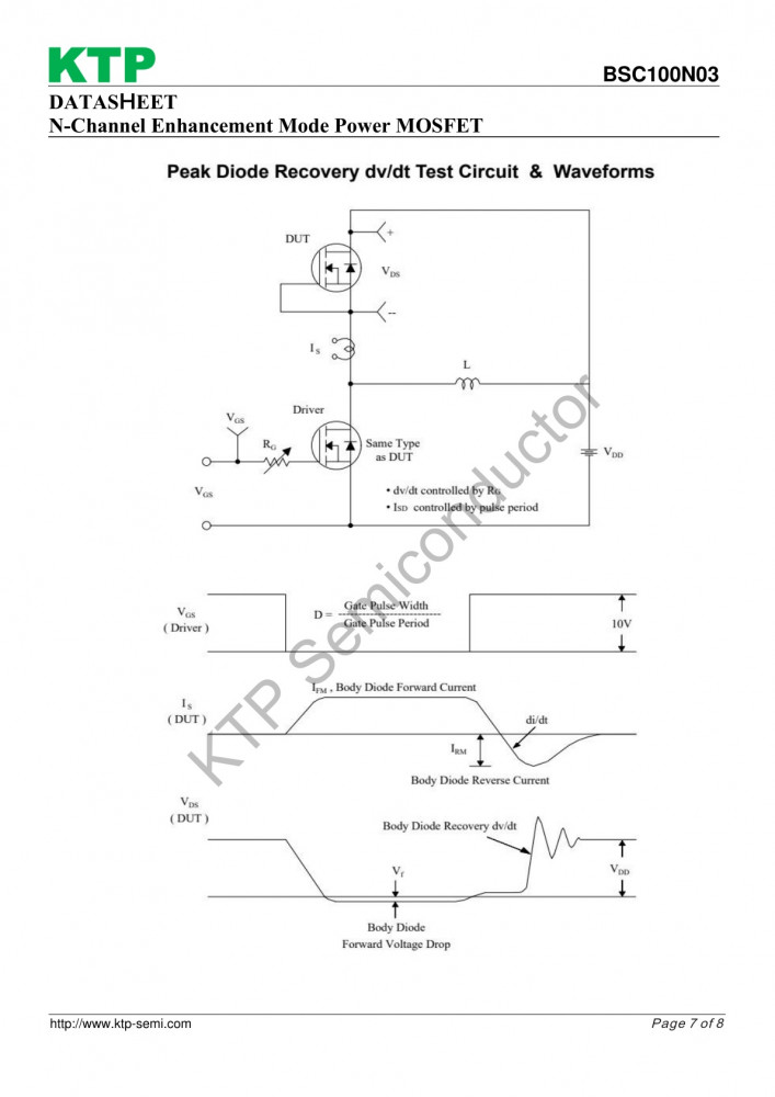 BSC100N03 datasheet page 7