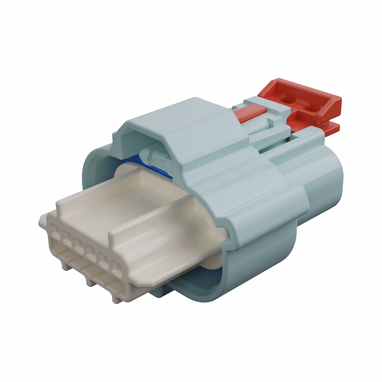 Squba Sealed Receptacle Assembly with CPA, 1.80mm Pitch, Single Row, 6 Circuits, Mint for sale