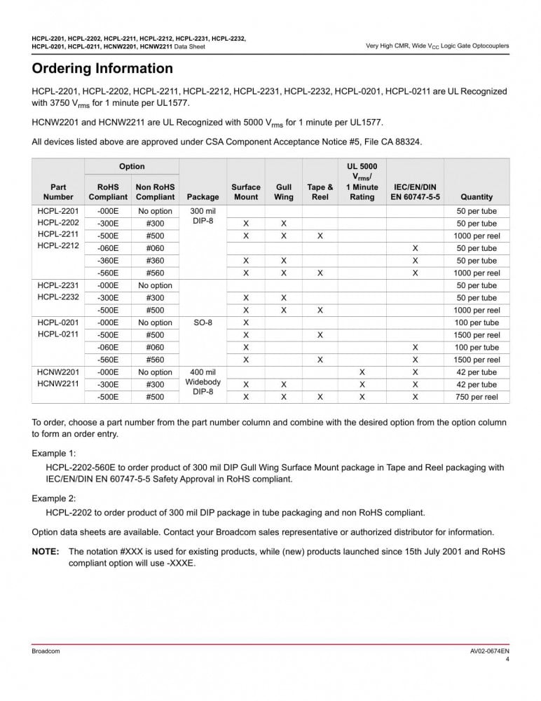 HCPL-2232 datasheet page 4
