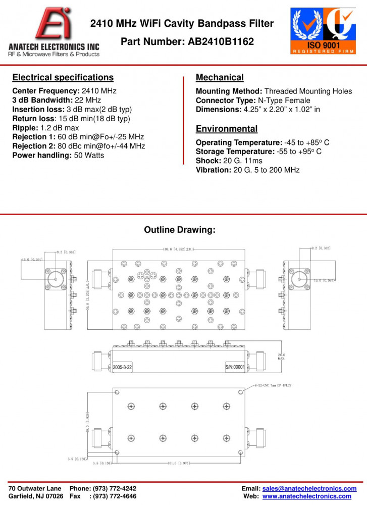AB2410B1162 outline drawing