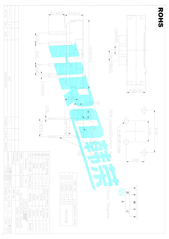 K3-1346E-F1 technical document preview