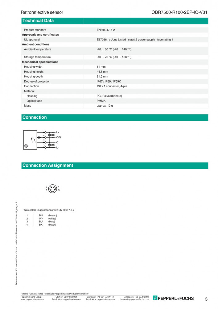 OBR7500-R100-2EP-IO-V31 technical document page 3