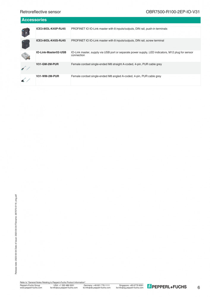 OBR7500-R100-2EP-IO-V31 technical document page 6