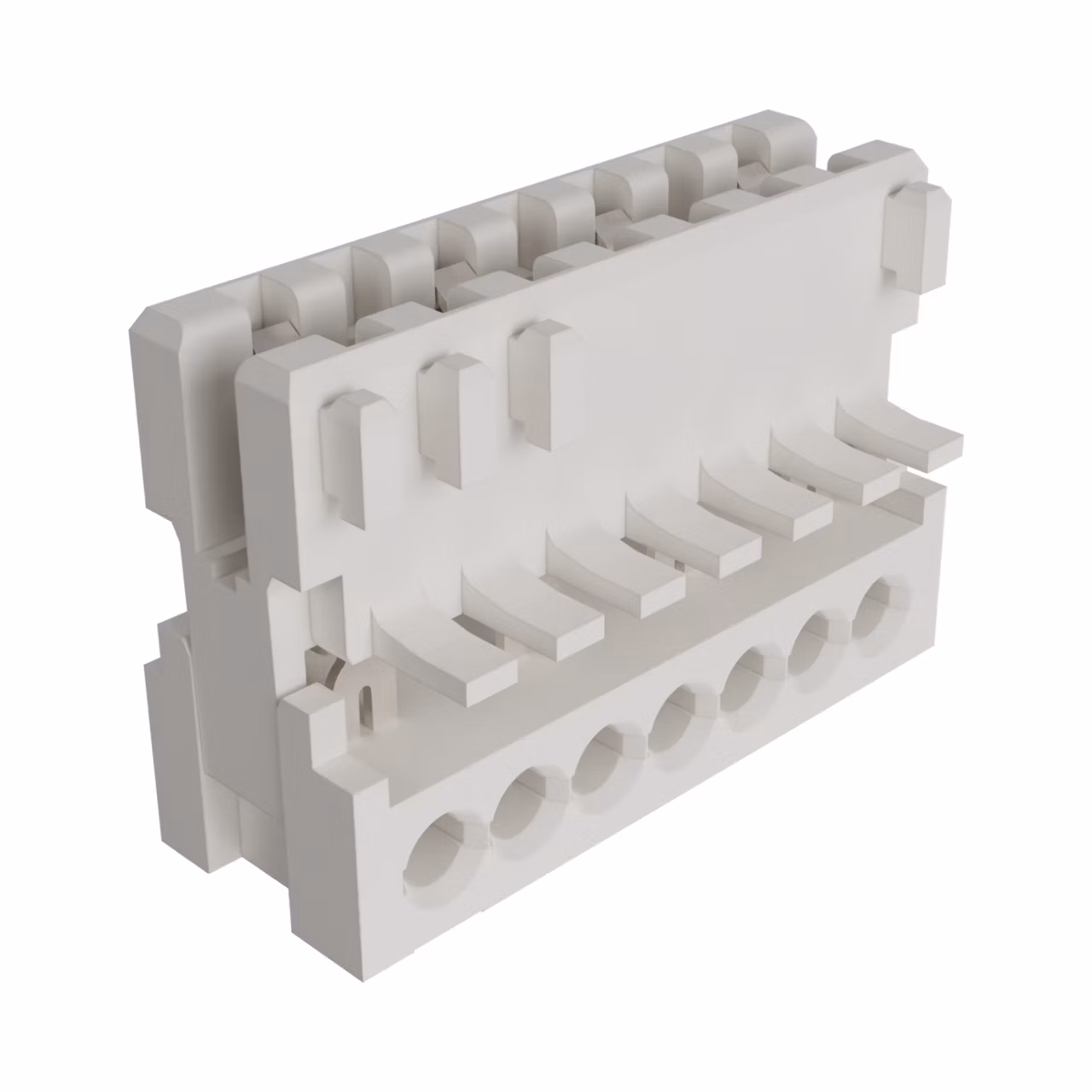 Appli-Mate RAST 2.5 Female Connector, 5.00mm Pitch, 4 Circuits, Position D, E, F and G Removed, Open Endwalls for sale