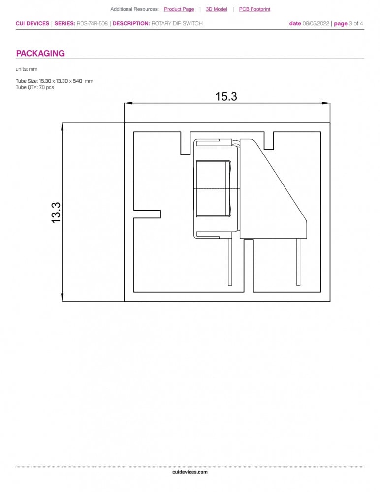 CUI RDS series datasheet page 3