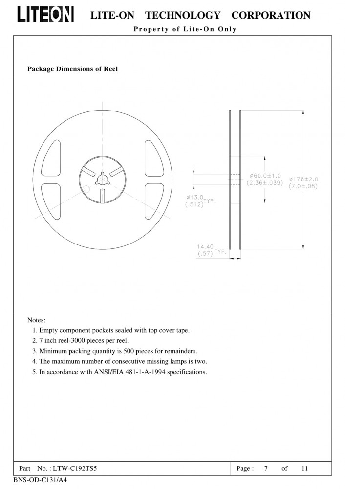 LTW-C192TS5 datasheet page 7