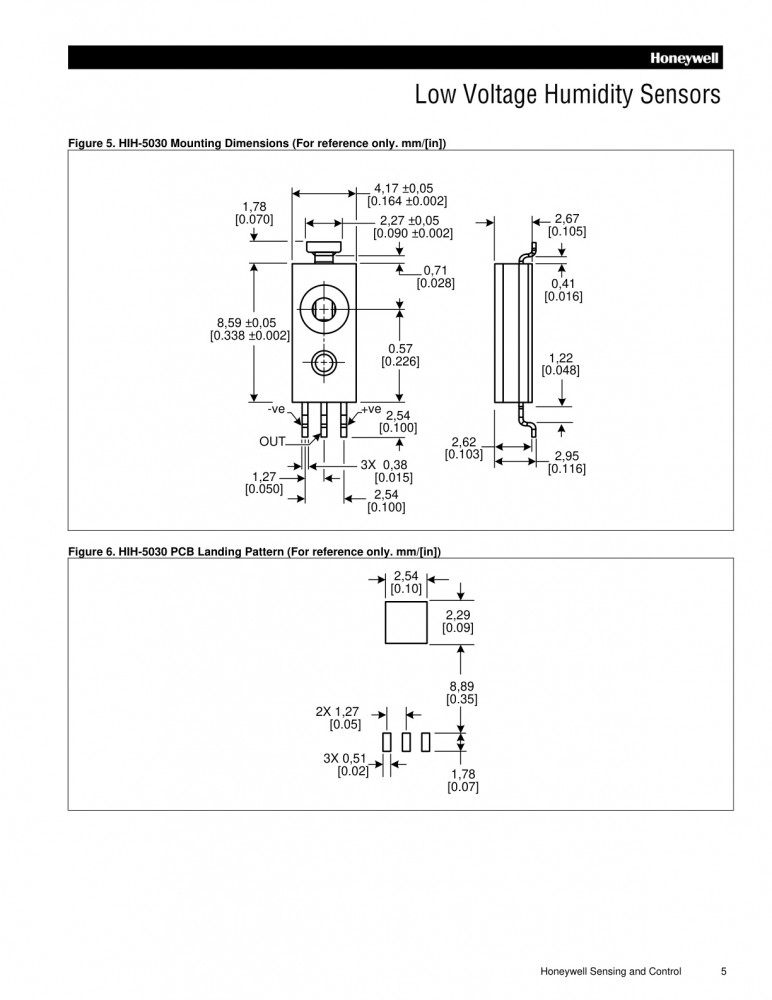 HIH-5030 datasheet page 5