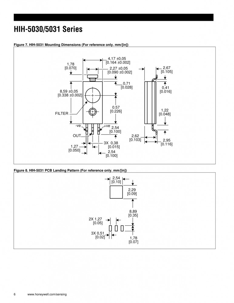 HIH-5030 datasheet page 6
