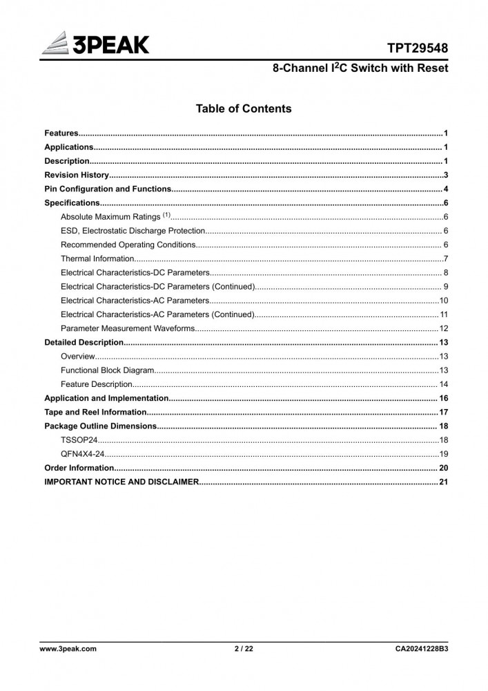 TPT29548 datasheet page 2